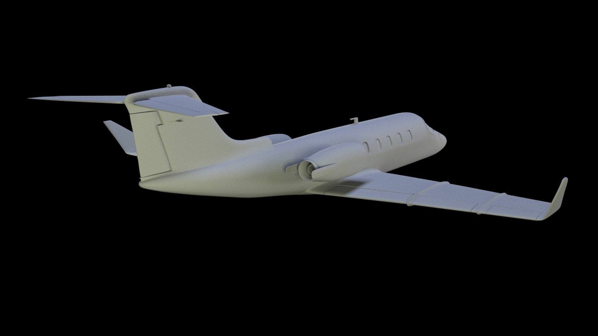 Learjet Jet 3d Model