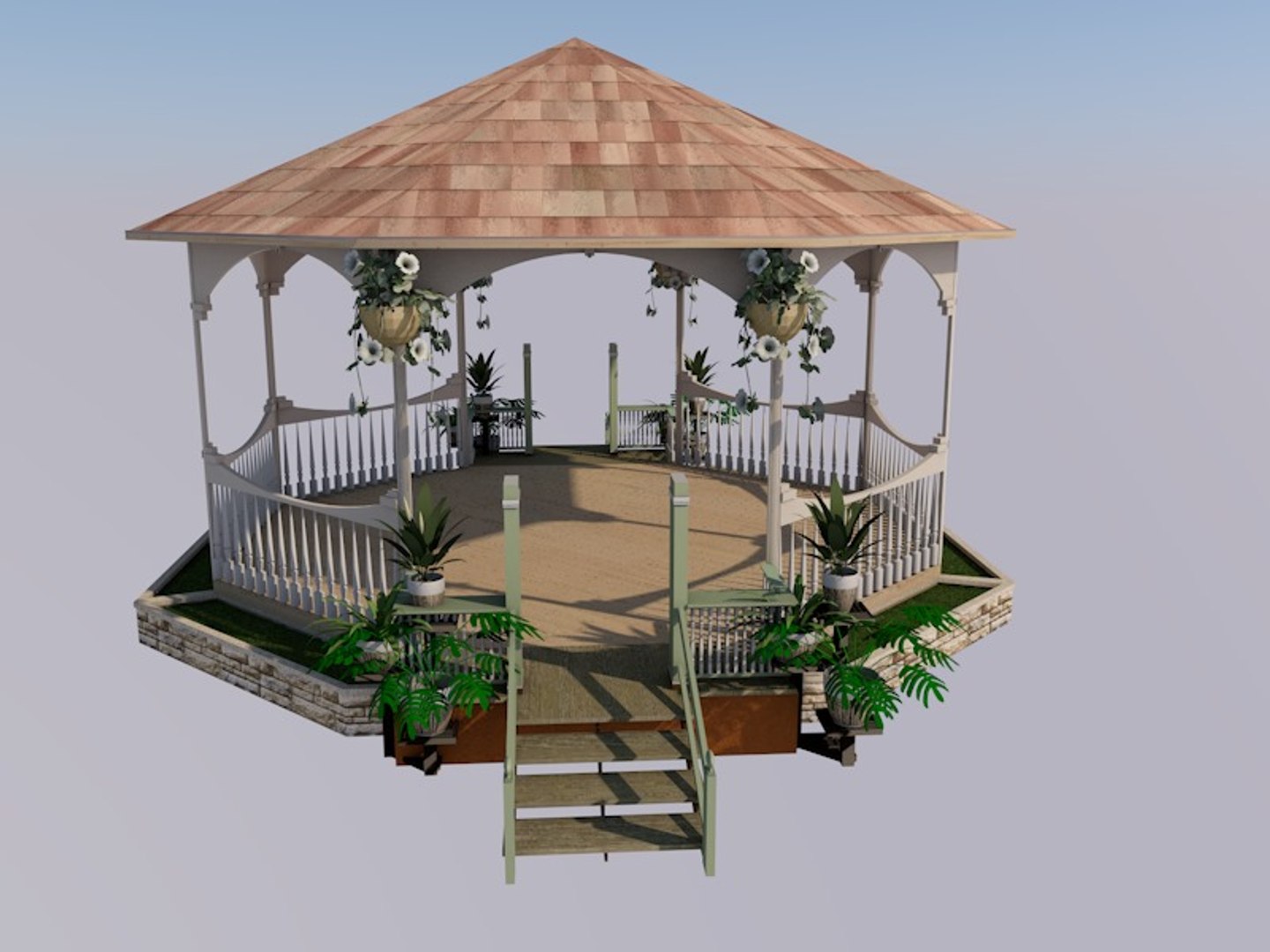 3d Model Garden Gazebo
