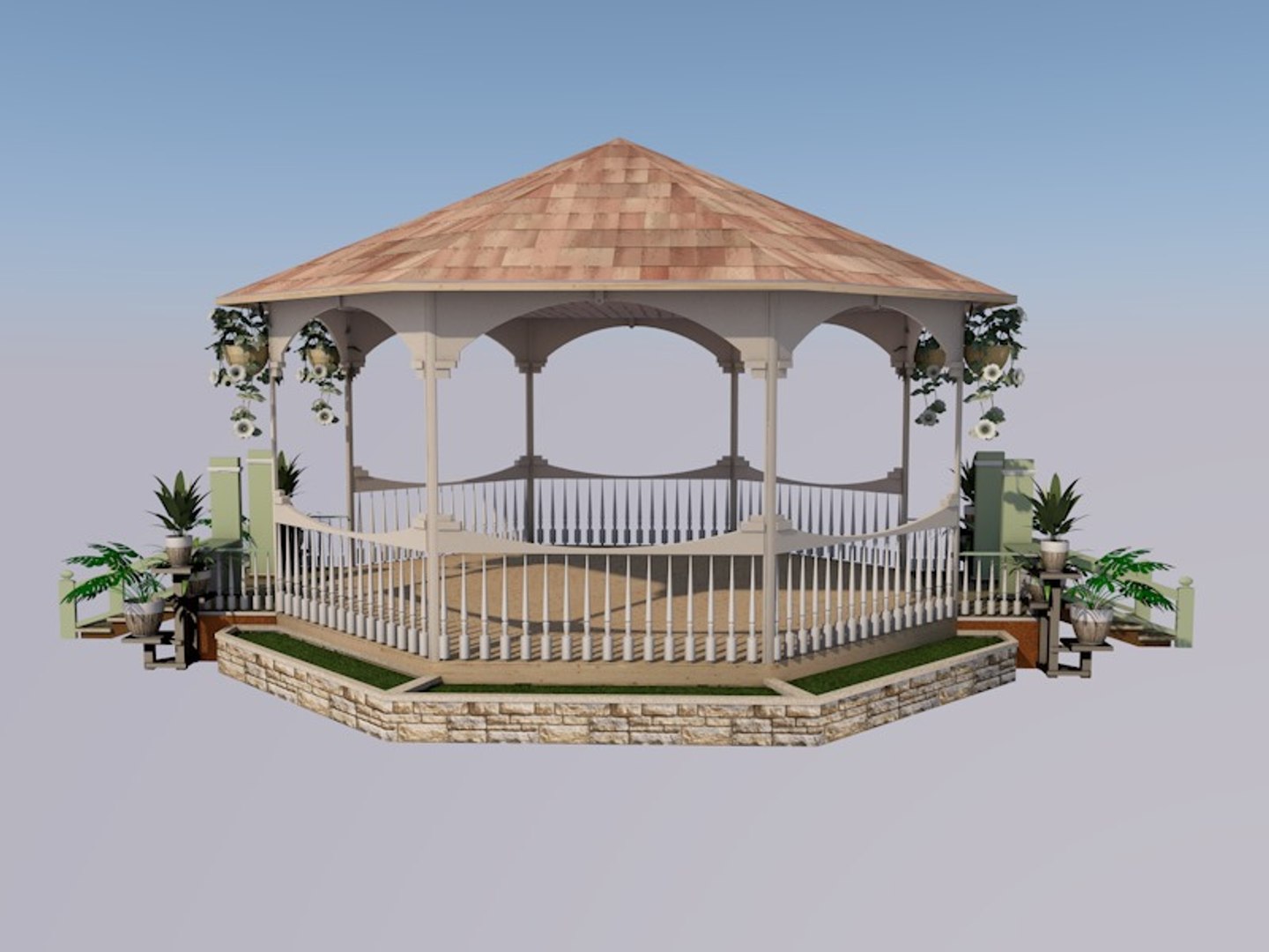 3d Model Garden Gazebo