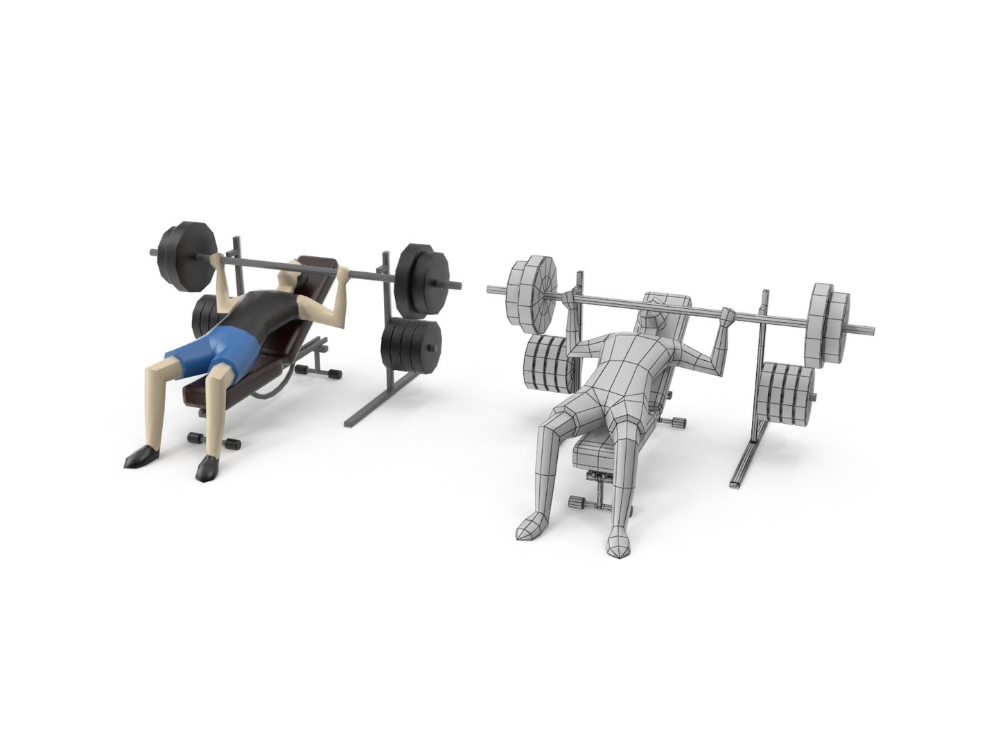 People Gym Fitness 3D - TurboSquid 1568390