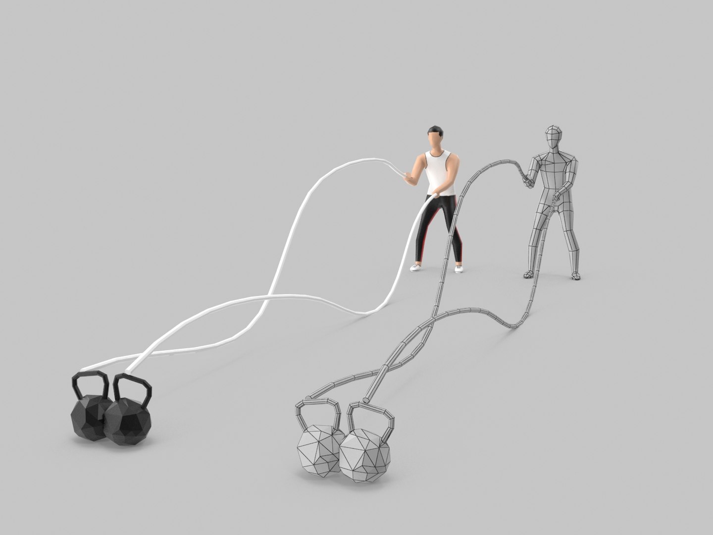 People Gym Fitness 3D - TurboSquid 1568390