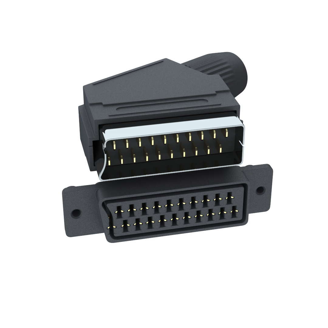 3d Obj Scart Connectors