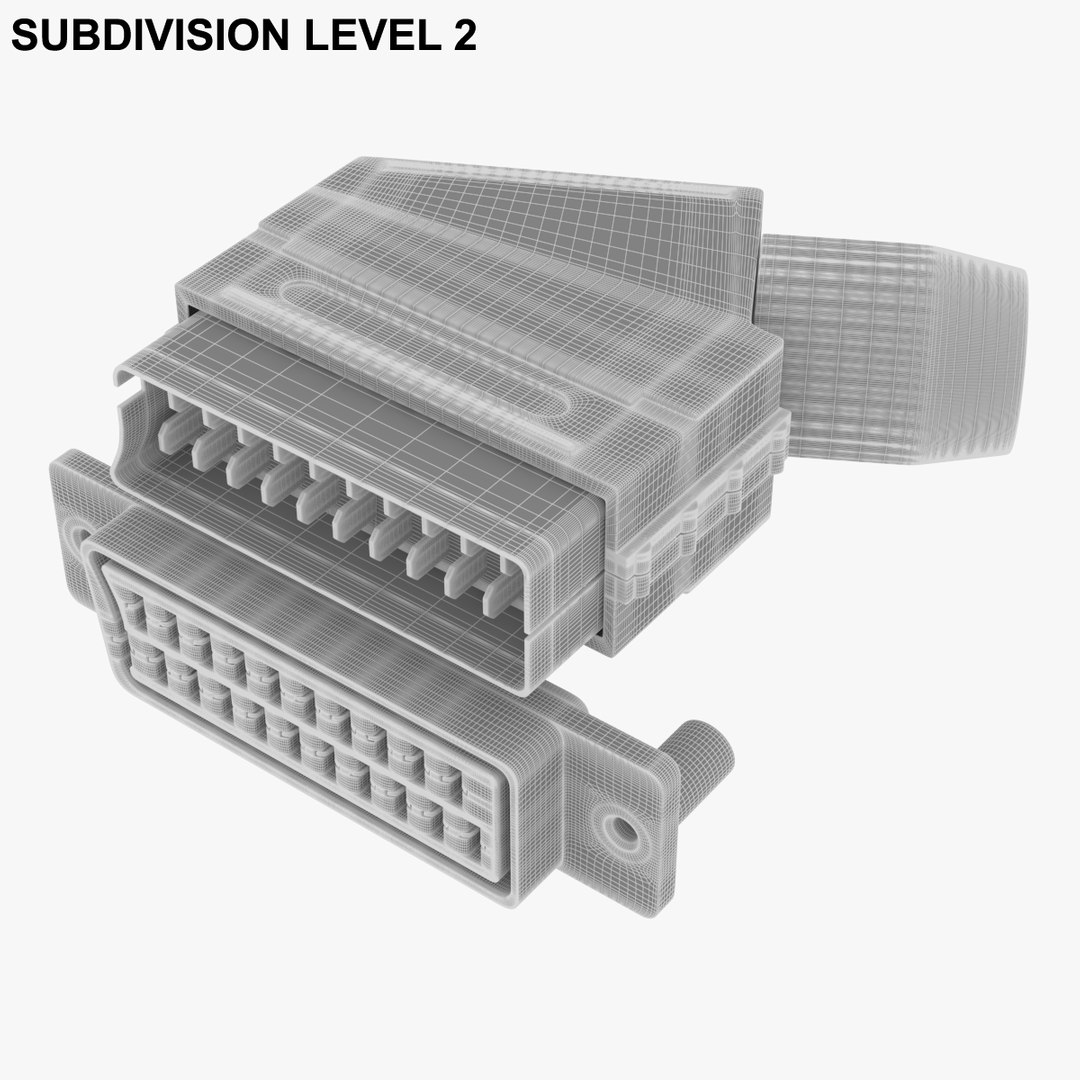 3d Obj Scart Connectors