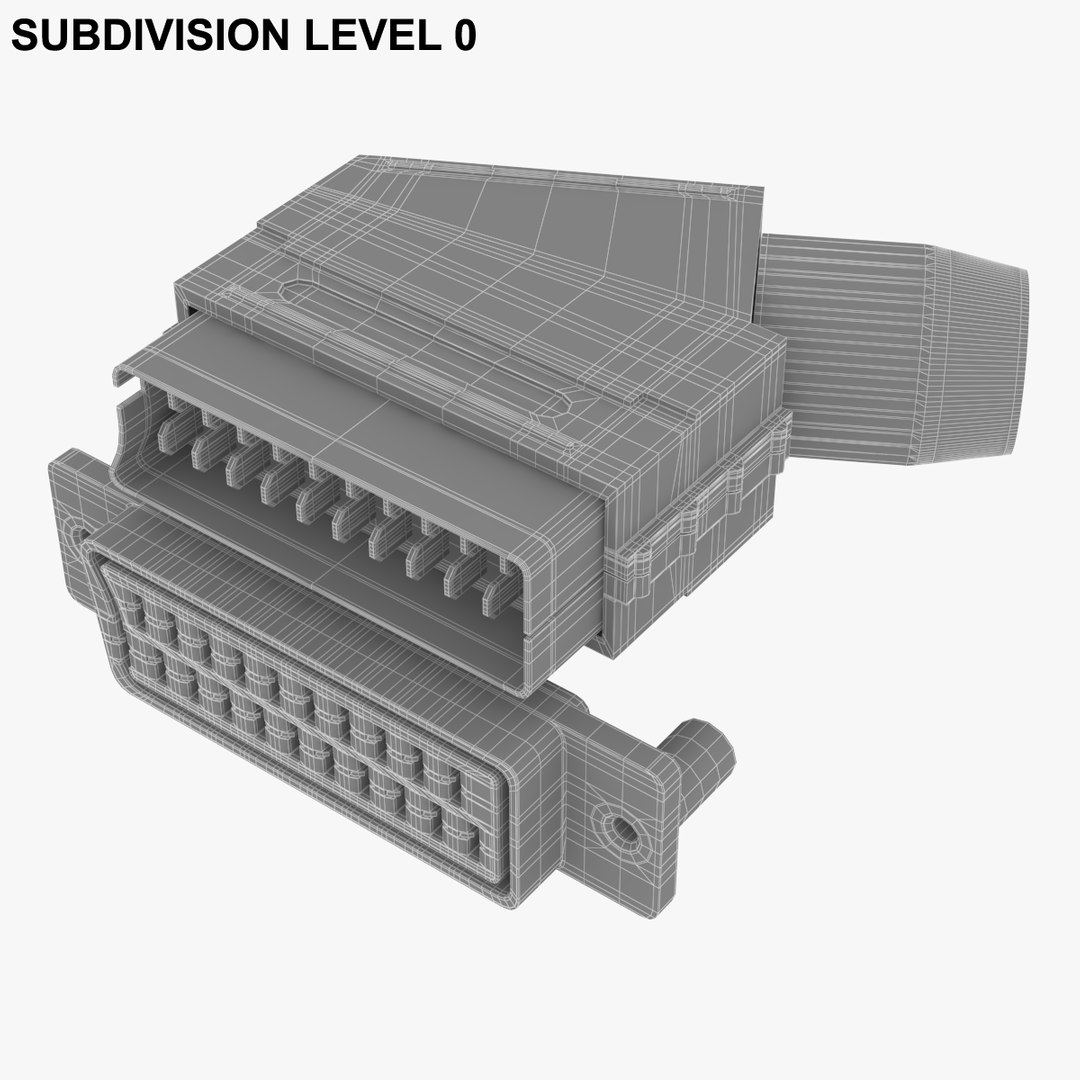 3d Obj Scart Connectors