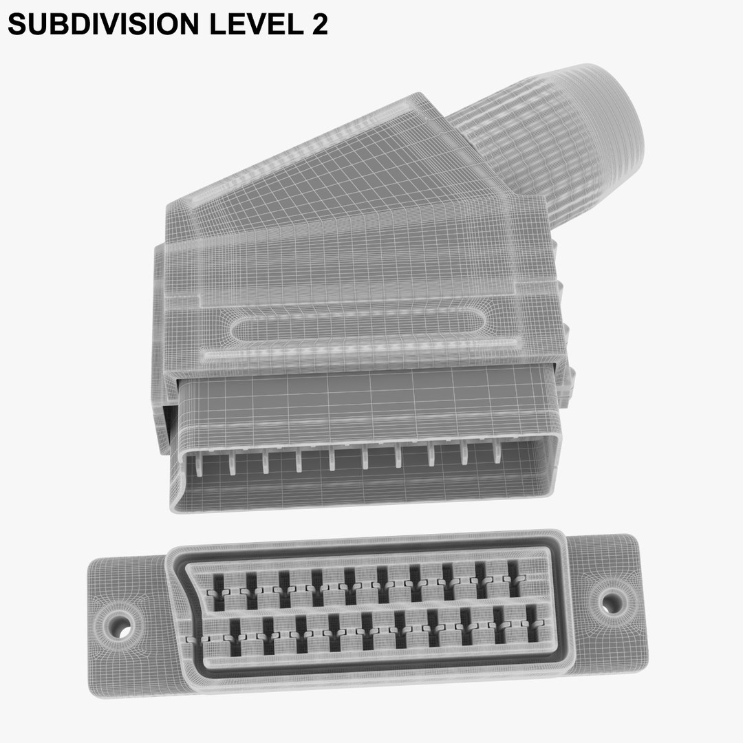 3d Obj Scart Connectors