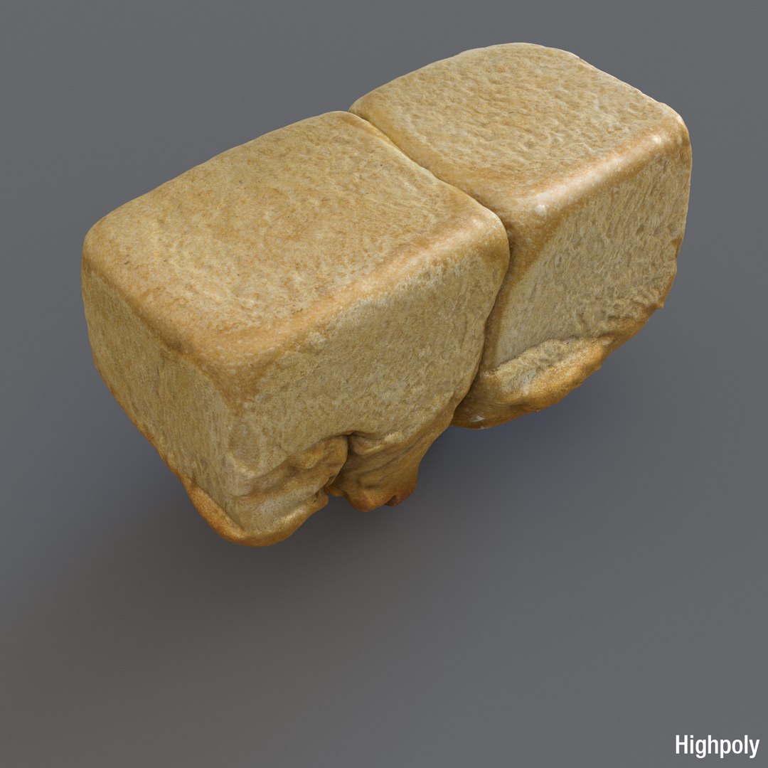 Free Scanned Bread 3d Model