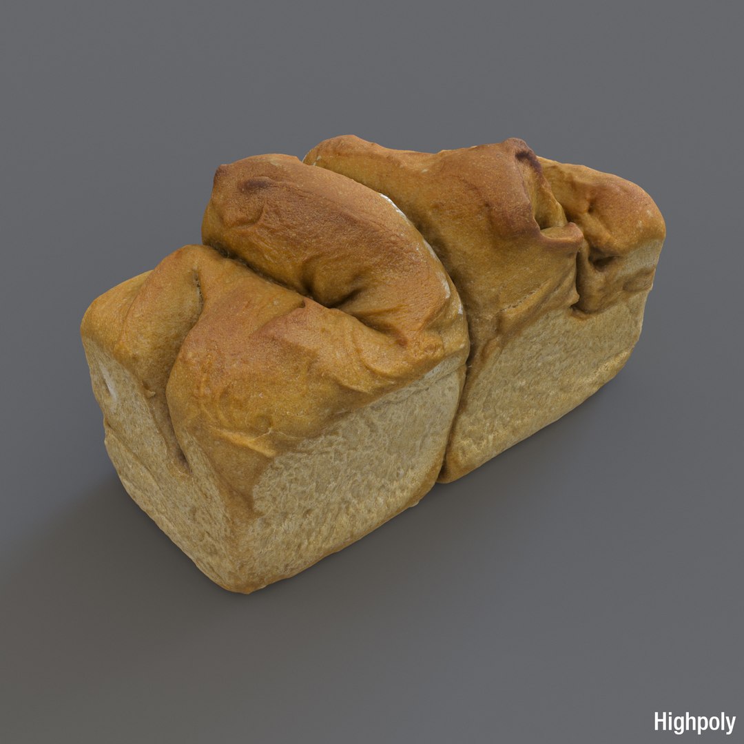 Free Scanned Bread 3d Model