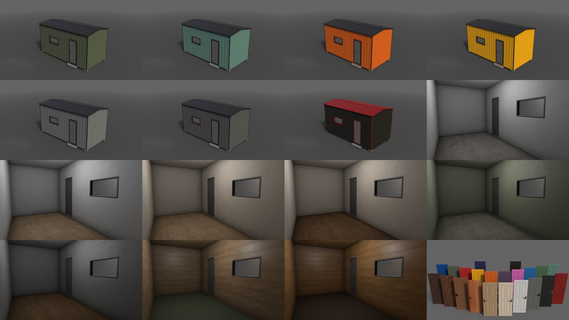 PBR Shed House B 20ft V4 3D Model - TurboSquid 2137201