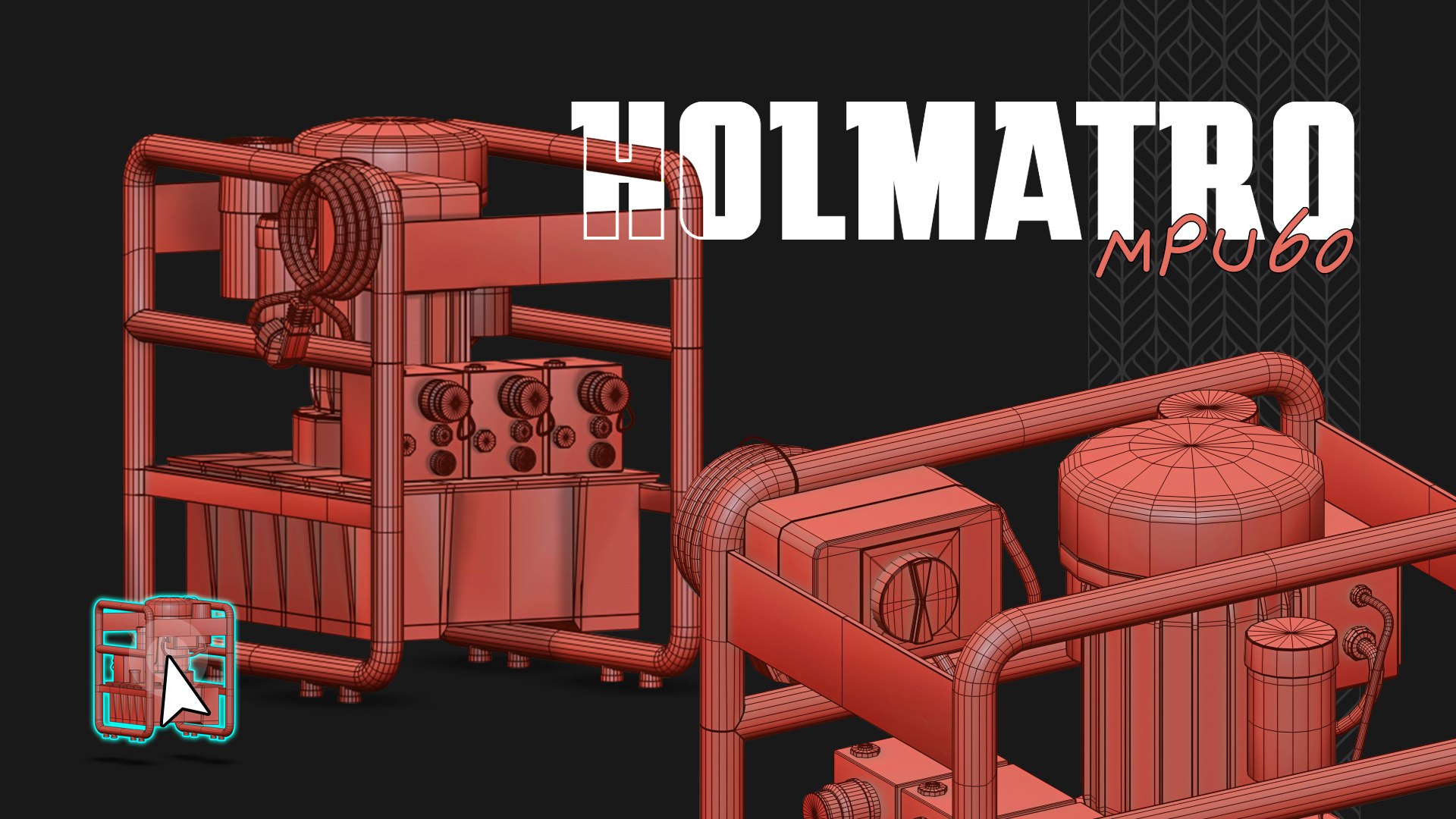 3D Holmatro MPU 60 D Trio Pump Low Poly Game Ready 3D Model ...