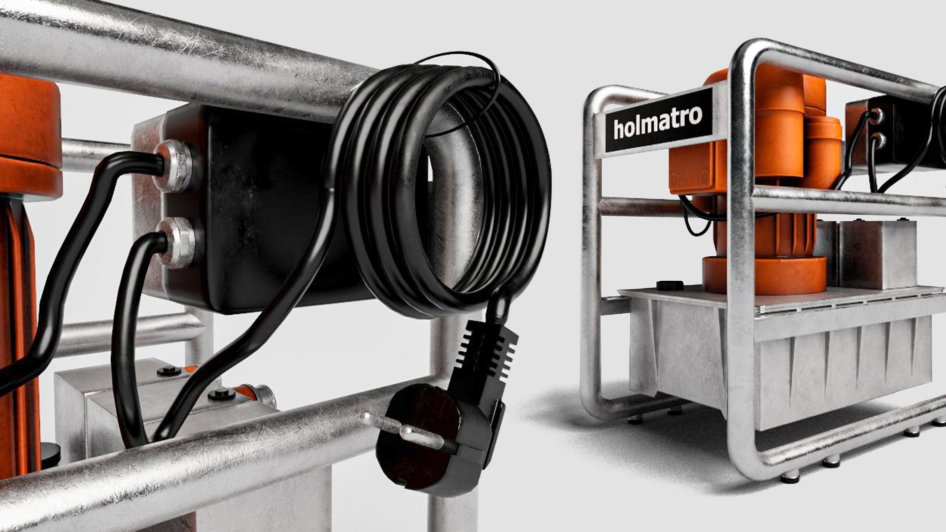 3D Holmatro MPU 60 D Trio Pump Low Poly Game Ready 3D Model ...