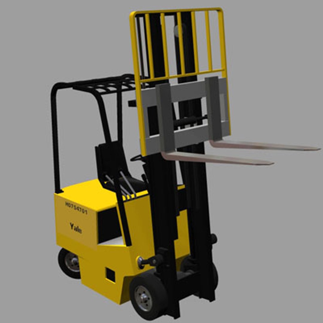 3d Model Forklift Yale Industrial Vehicle