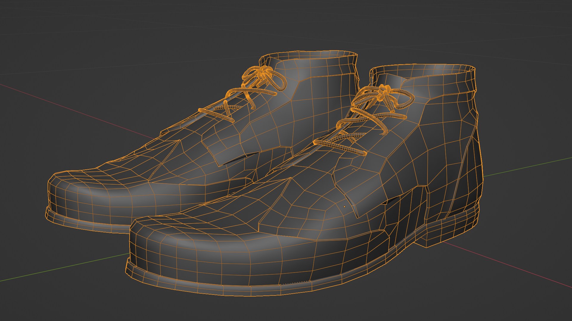 3D Low Poly Black Leather Shoes - TurboSquid 2220199