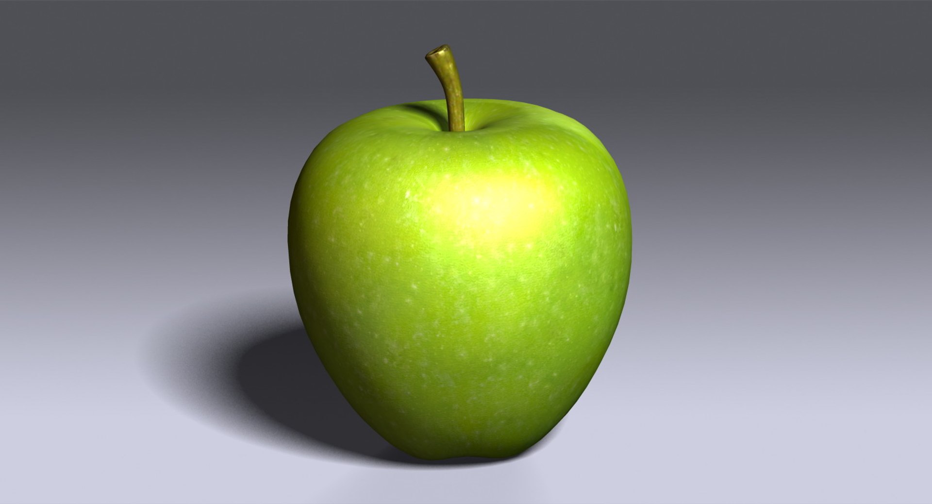 Apple Cartoon 4 3d Obj