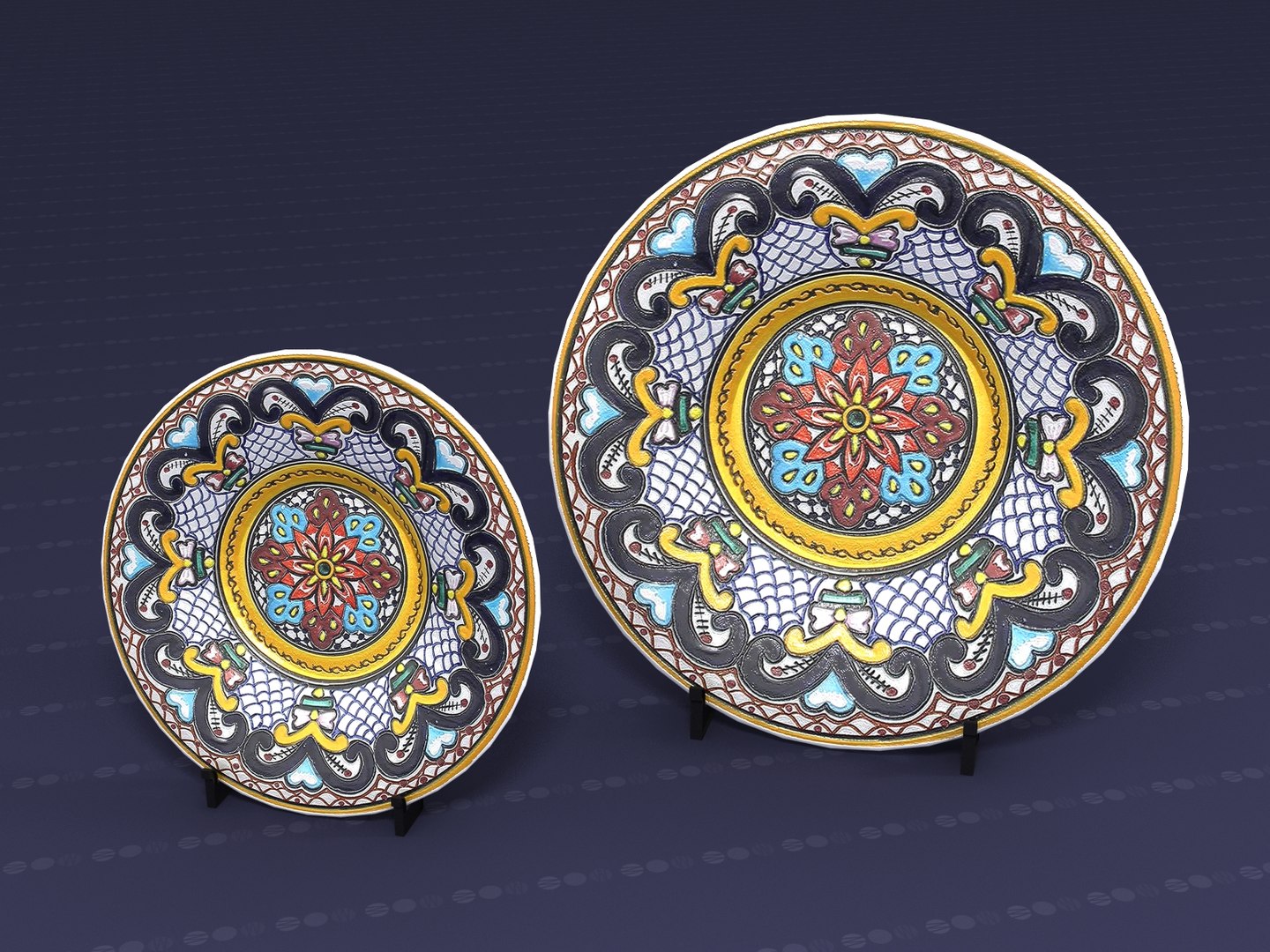 Decorative Plate Model - TurboSquid 1583610
