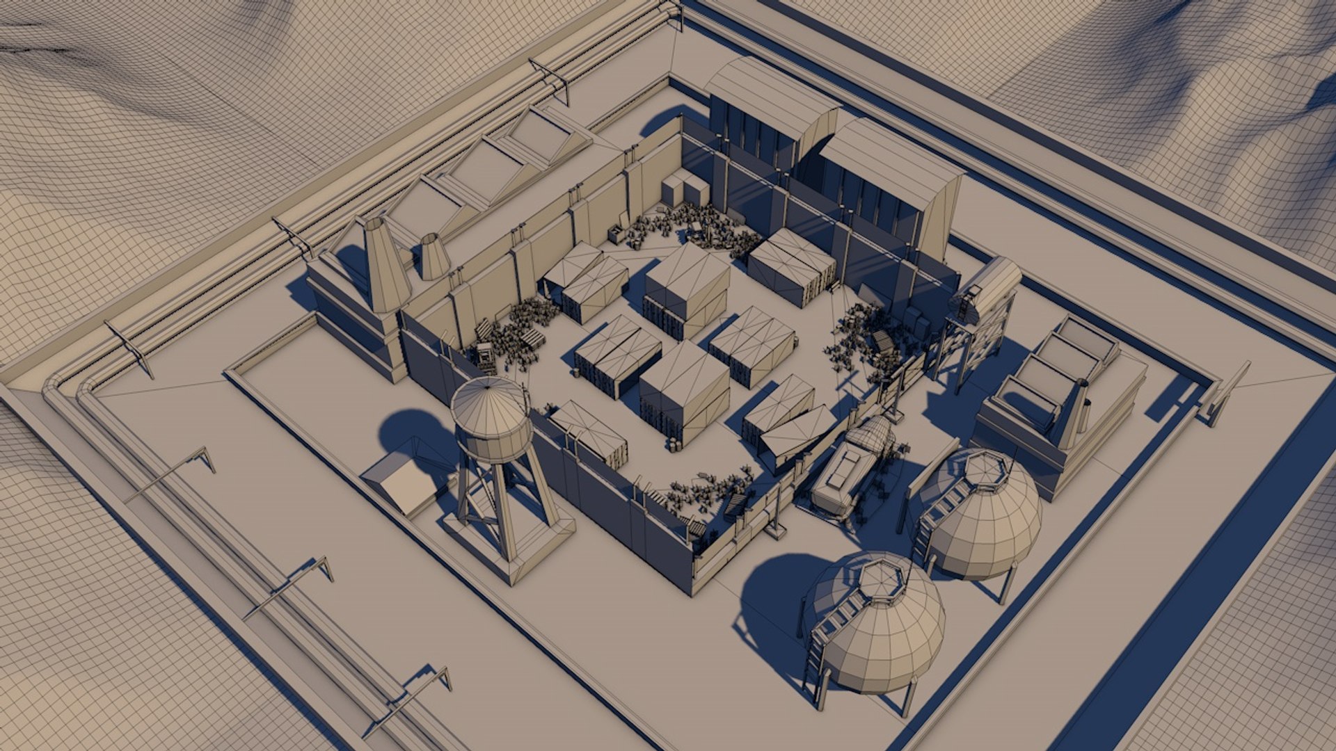 C4d Army Forward Base