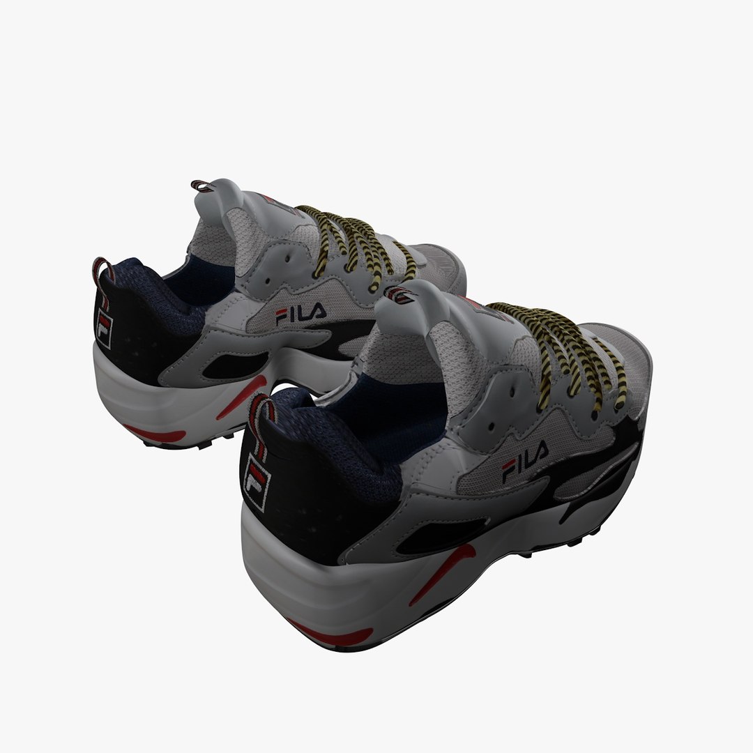 3D fila sports shoes model - TurboSquid 1380041