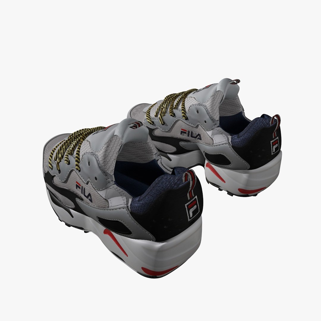 3D fila sports shoes model - TurboSquid 1380041