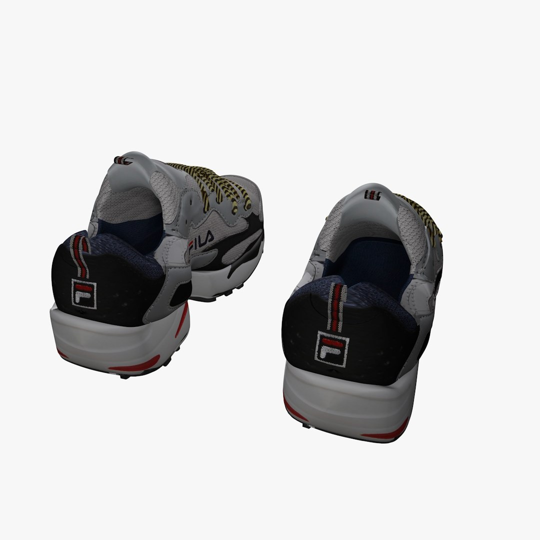 3D fila sports shoes model - TurboSquid 1380041