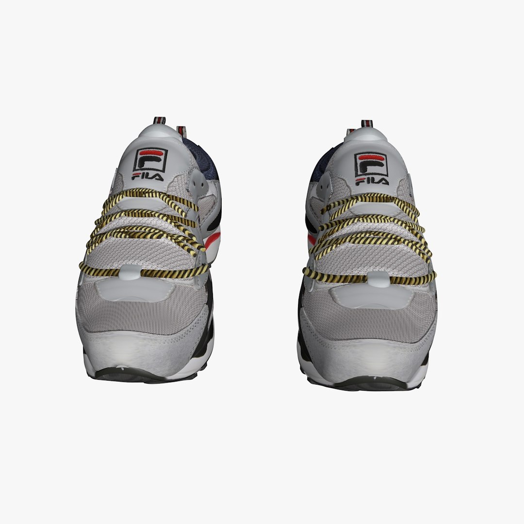 3D fila sports shoes model - TurboSquid 1380041