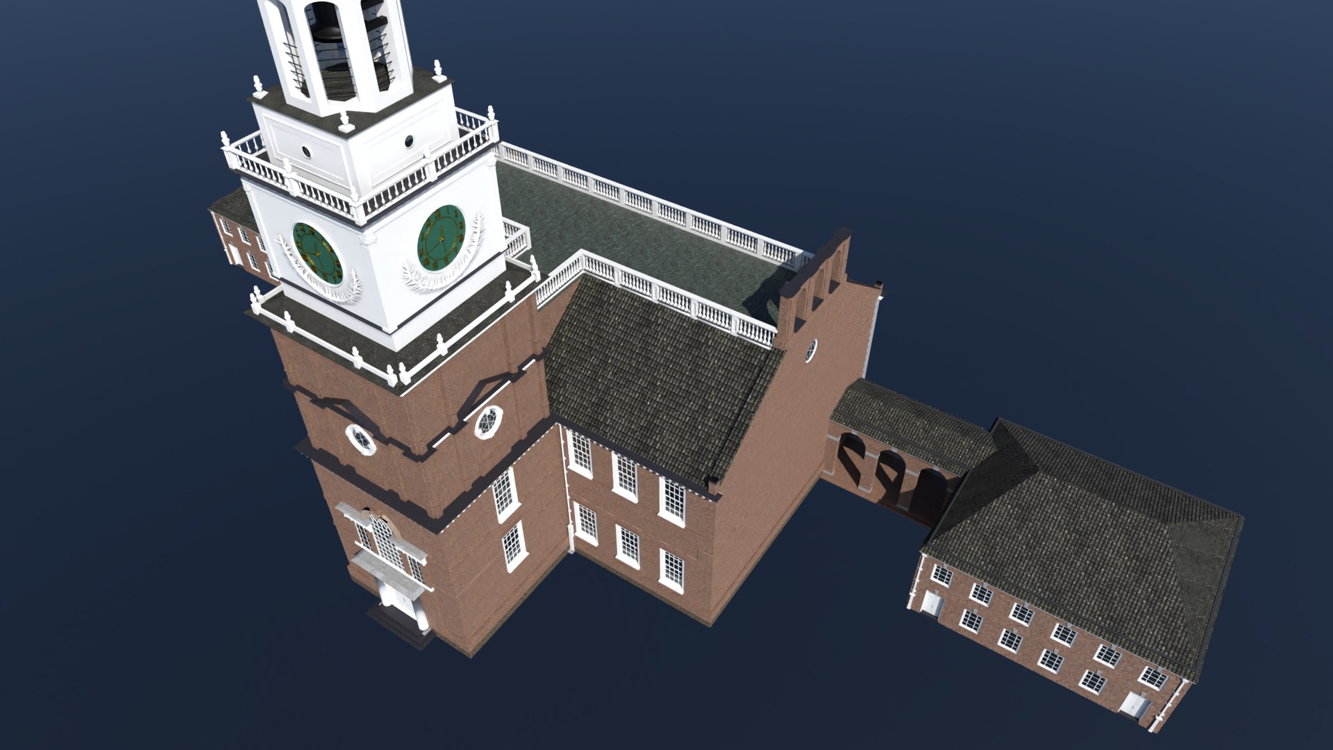 Independence Hall Model - TurboSquid 2179184