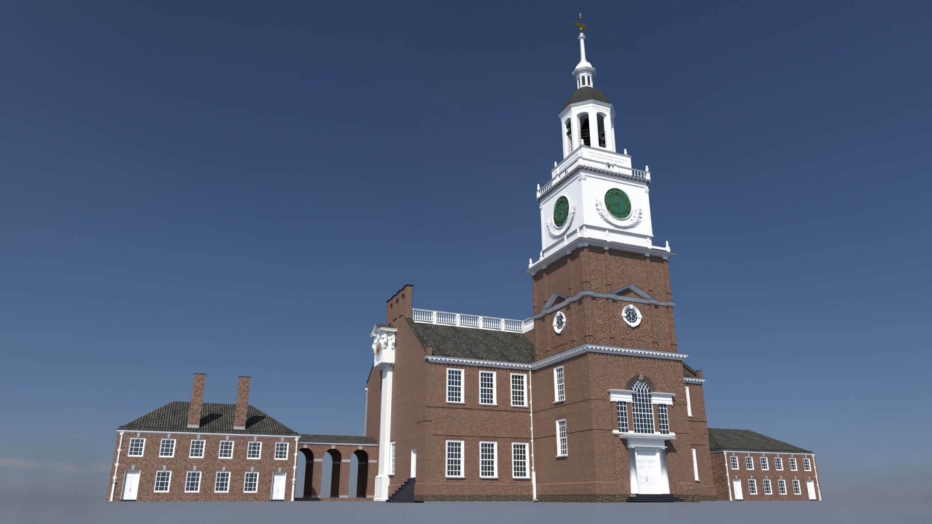 Independence Hall Model - TurboSquid 2179184