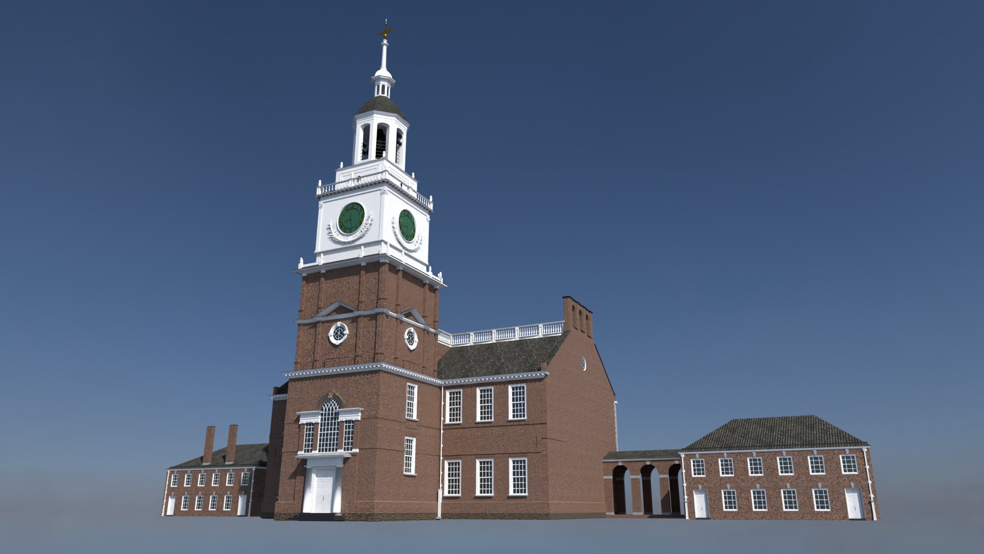 Independence Hall Model - TurboSquid 2179184