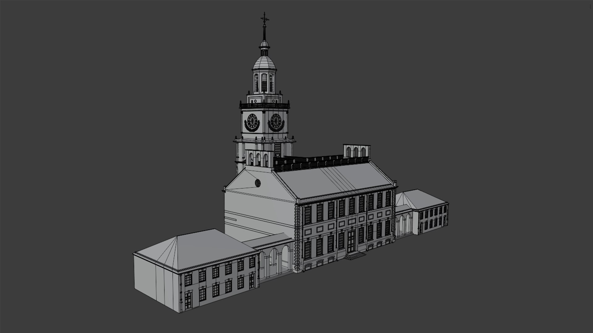 Independence Hall Model - TurboSquid 2179184