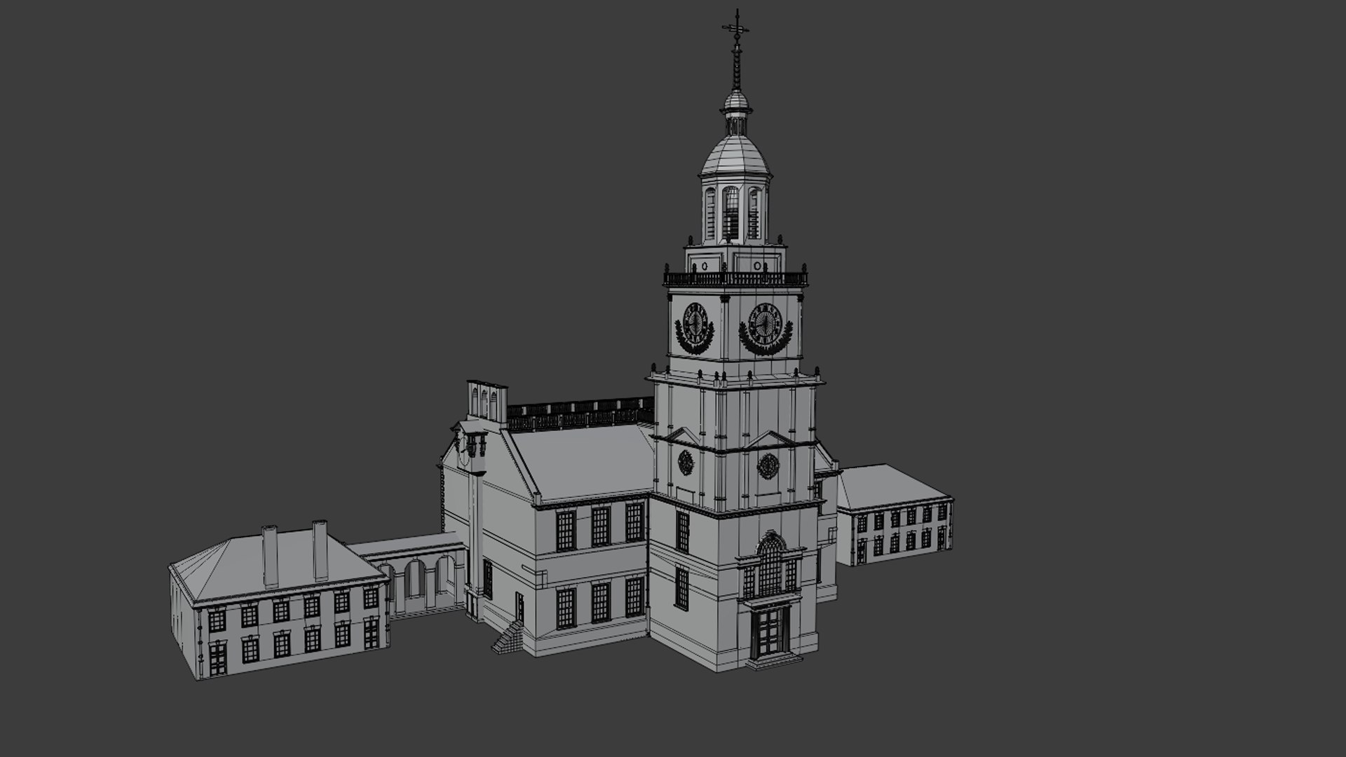 Independence Hall Model - TurboSquid 2179184