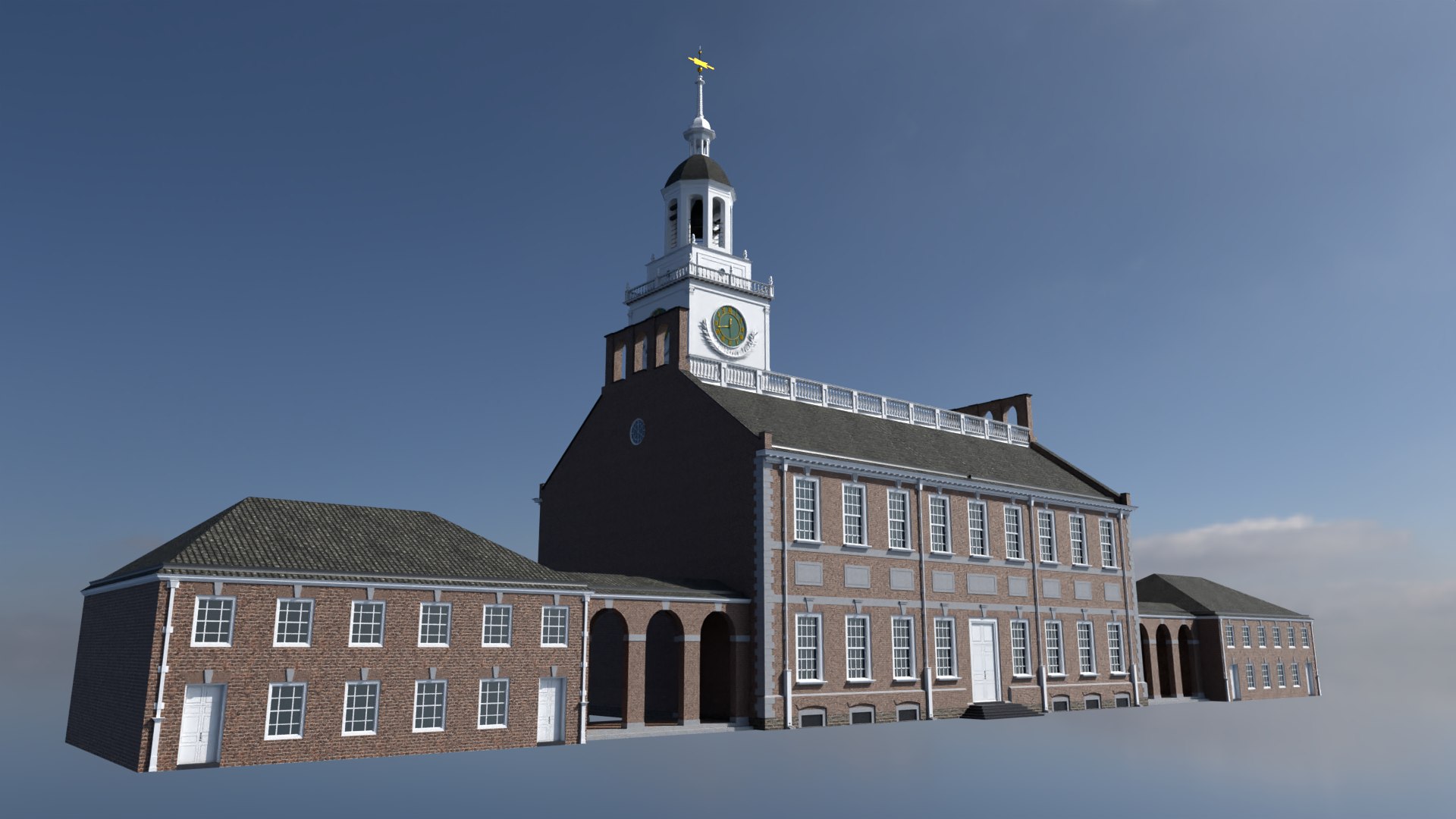 Independence Hall Model - TurboSquid 2179184