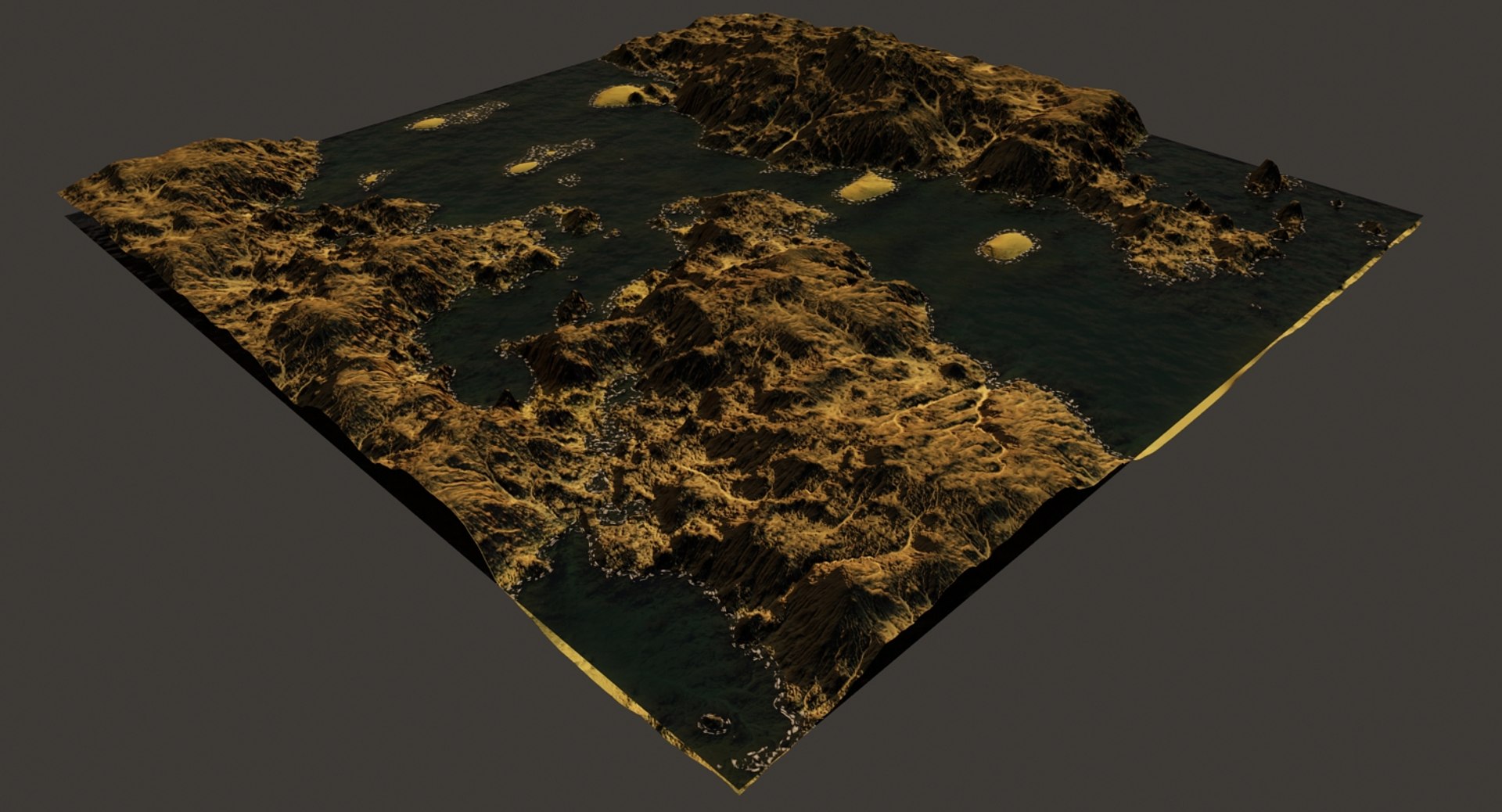 3D Model Terrain River - TurboSquid 1203917