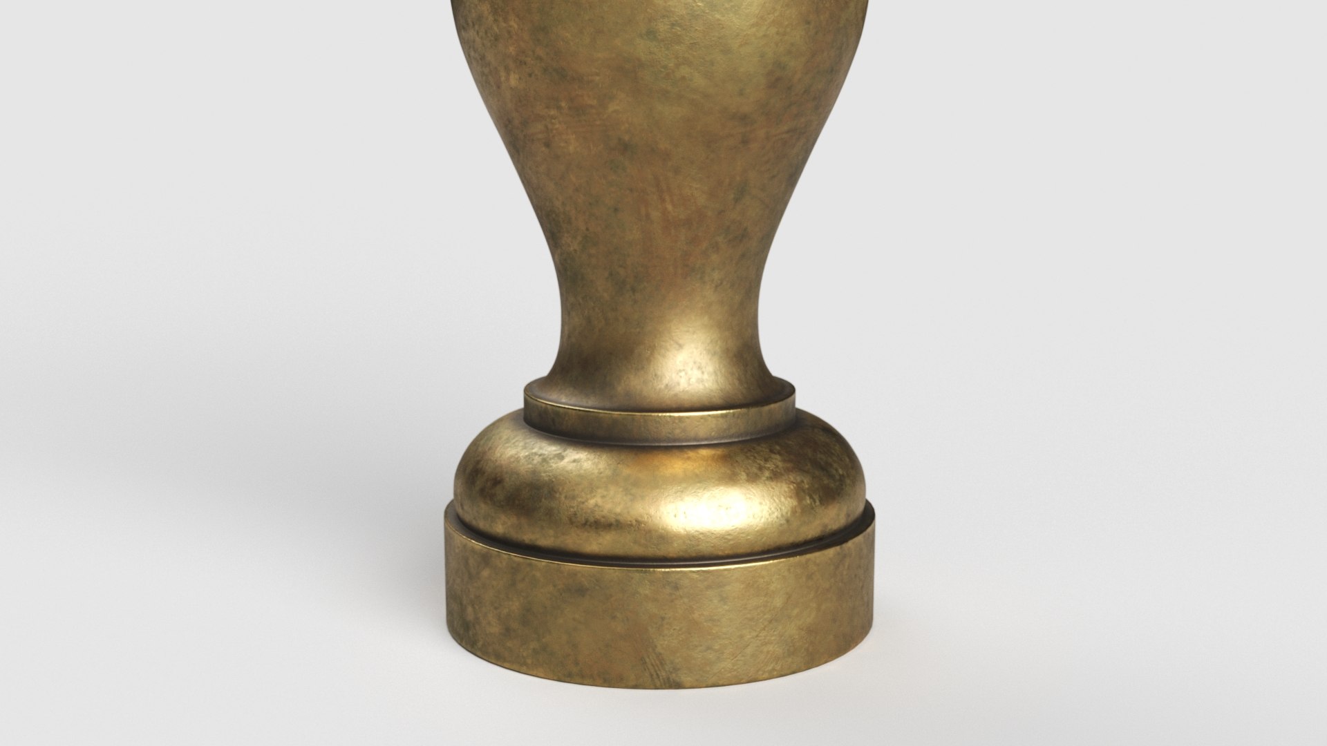 Bronze Finished Round Baluster 3D - TurboSquid 1868883