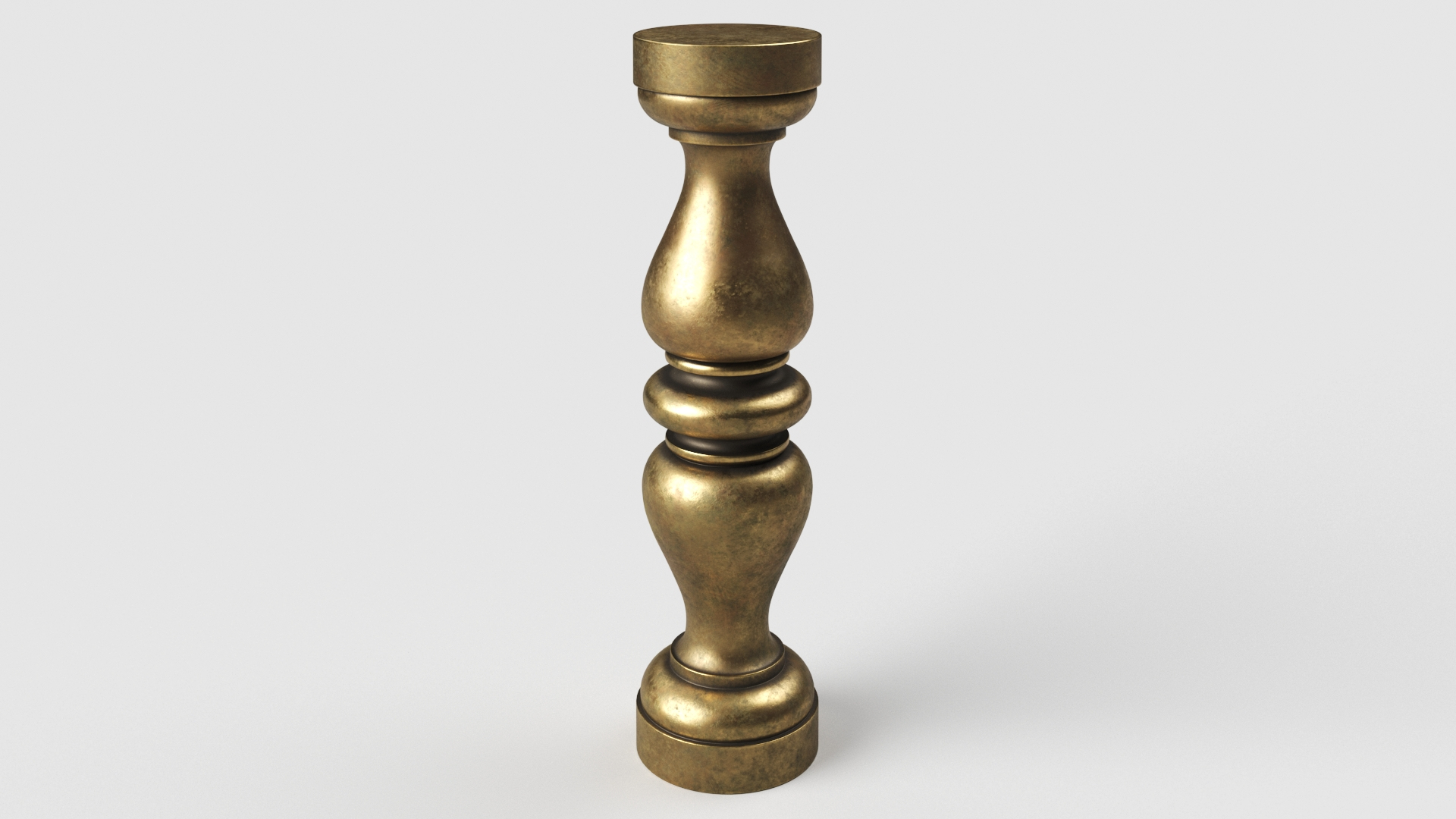 Bronze Finished Round Baluster 3D - TurboSquid 1868883