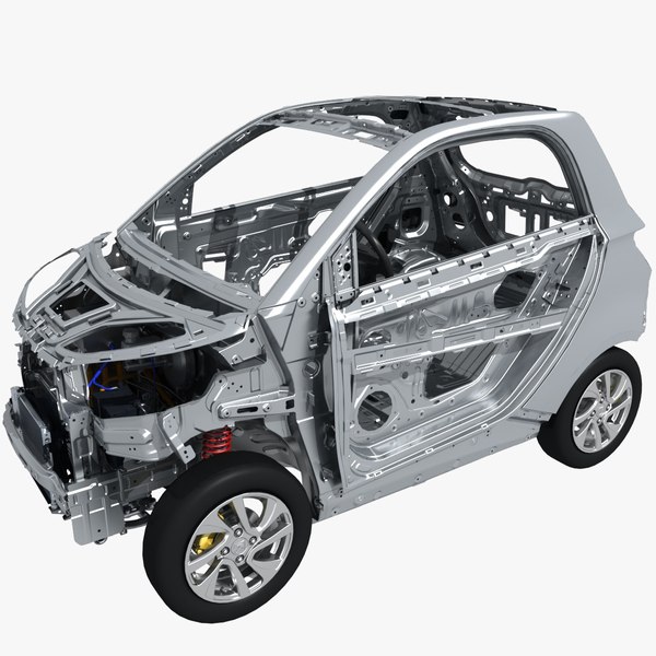 modelo 3d Bastidor del chasis del mini coche eléctrico - TurboSquid 2373952