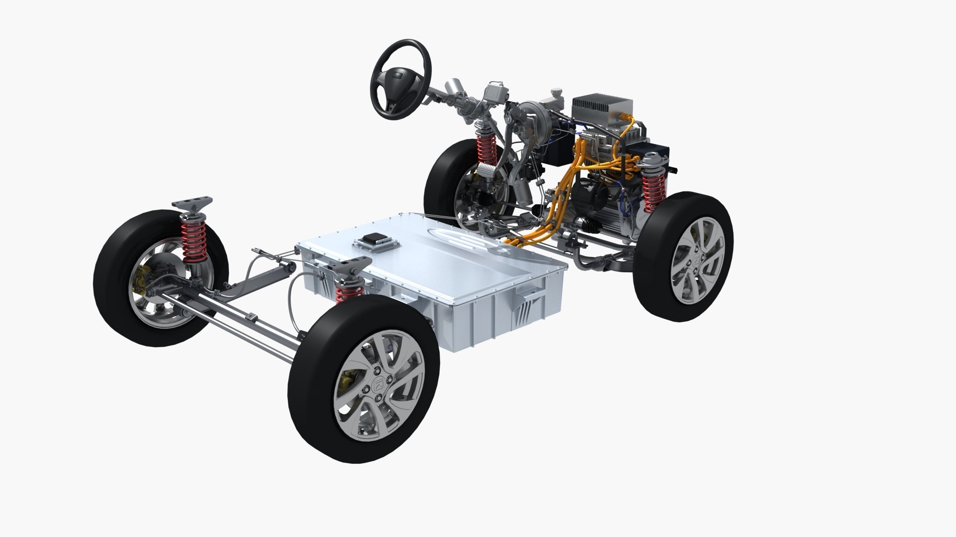 3D Mini Electric Car Chassis Frame - TurboSquid 2373952