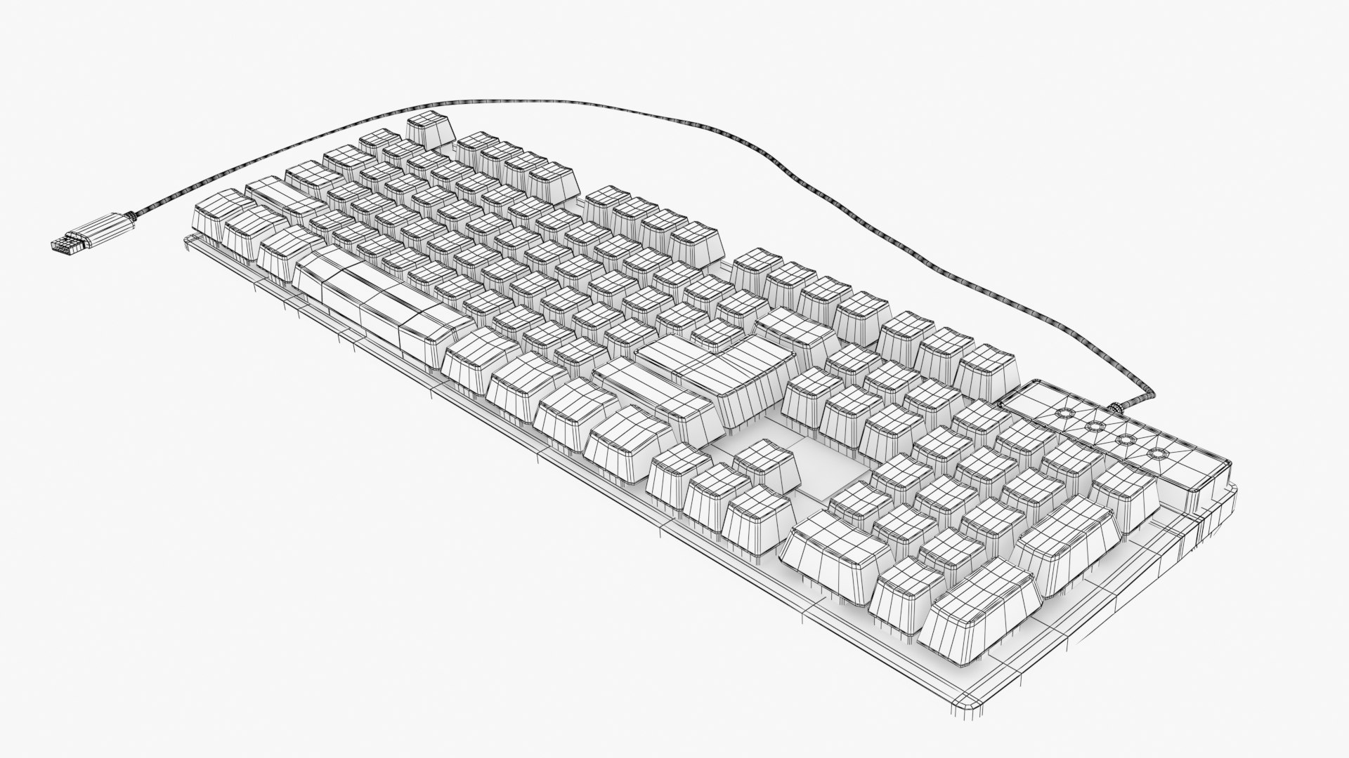 3D Model Gaming Keyboard - TurboSquid 1592921