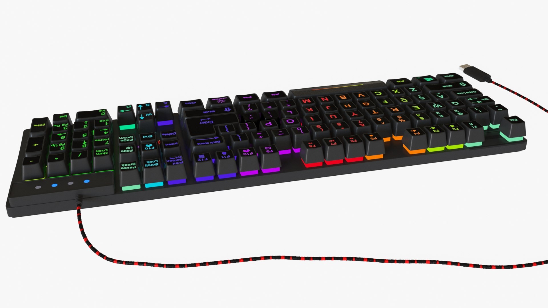 3D Model Gaming Keyboard - TurboSquid 1592921