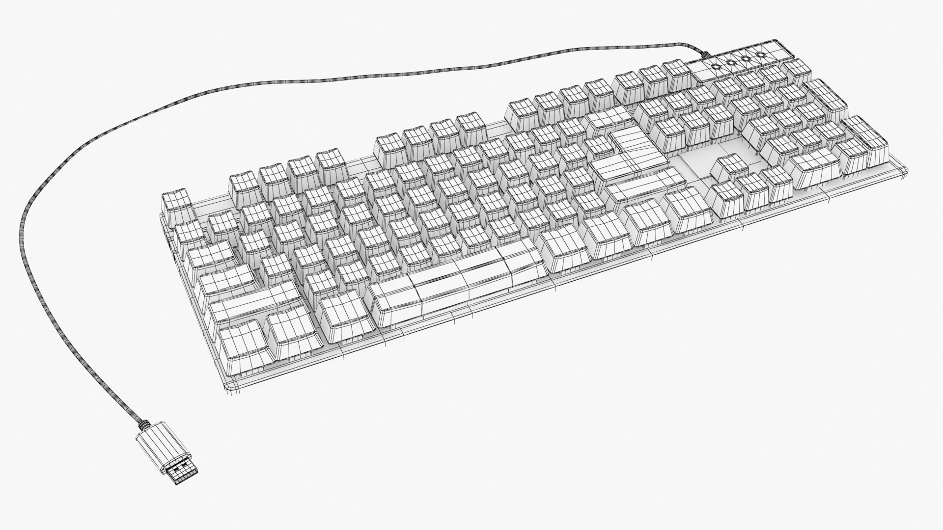 3D Model Gaming Keyboard - TurboSquid 1592921