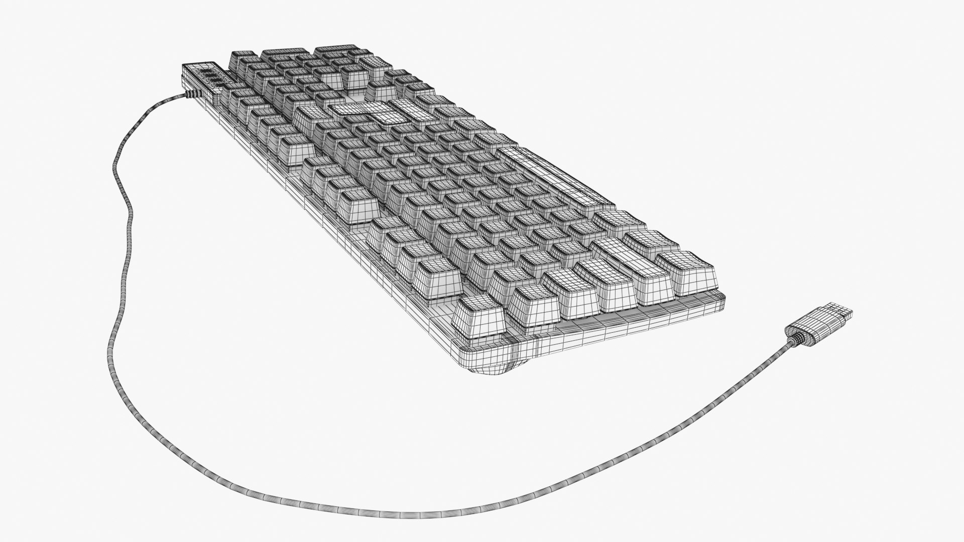3D model gaming keyboard - TurboSquid 1592921