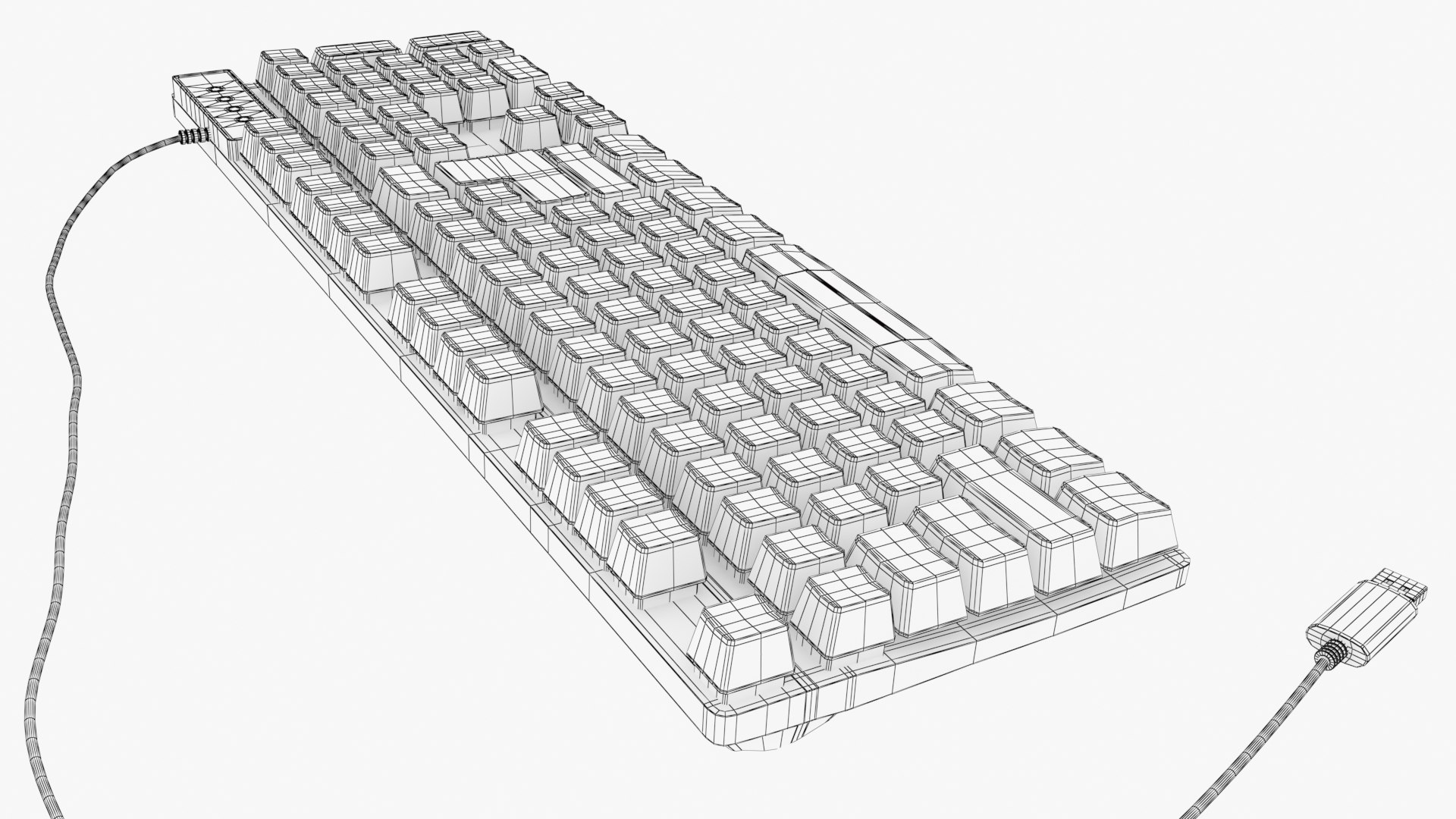 3D Model Gaming Keyboard - TurboSquid 1592921