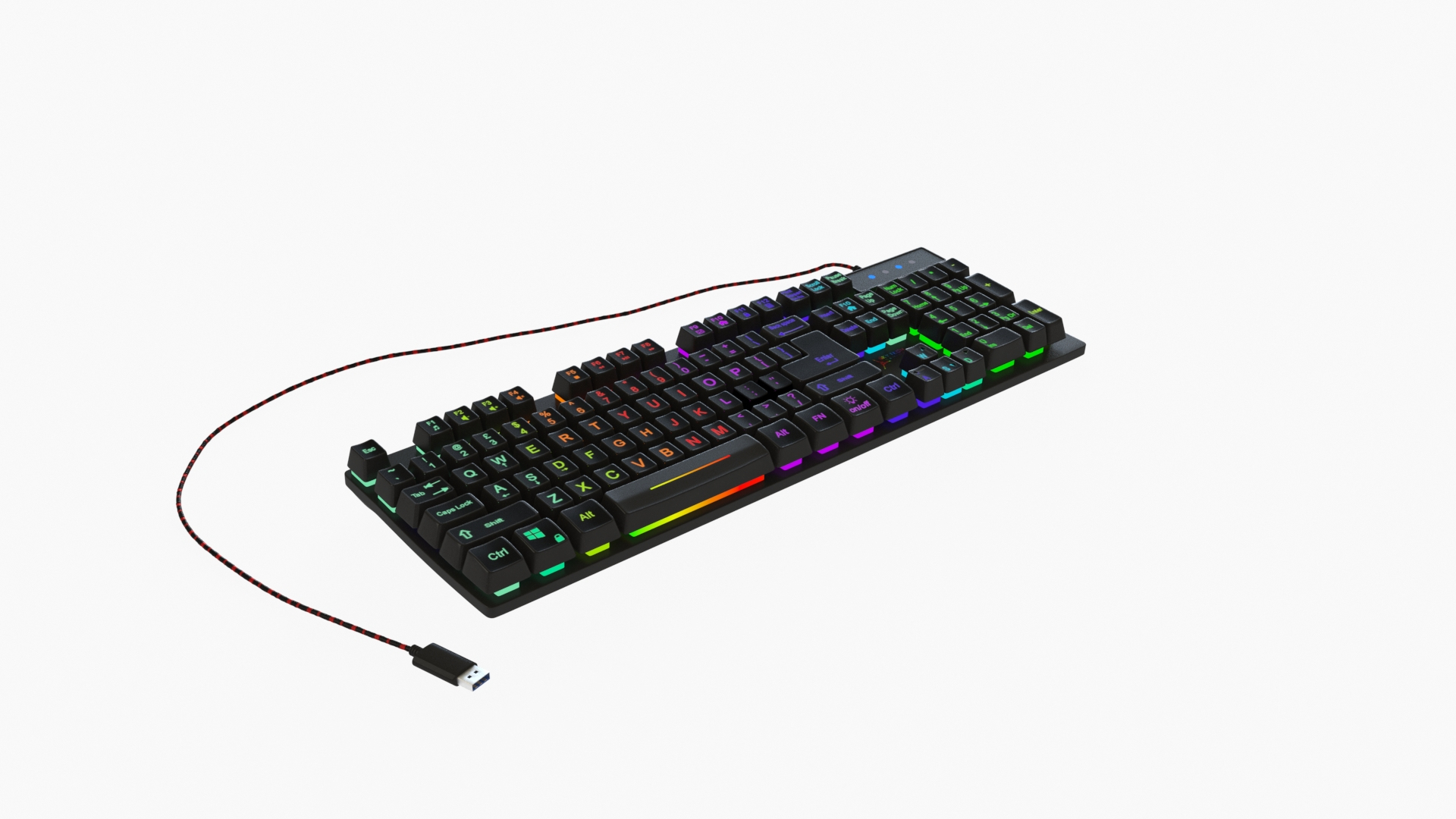 3D Model Gaming Keyboard - TurboSquid 1592921