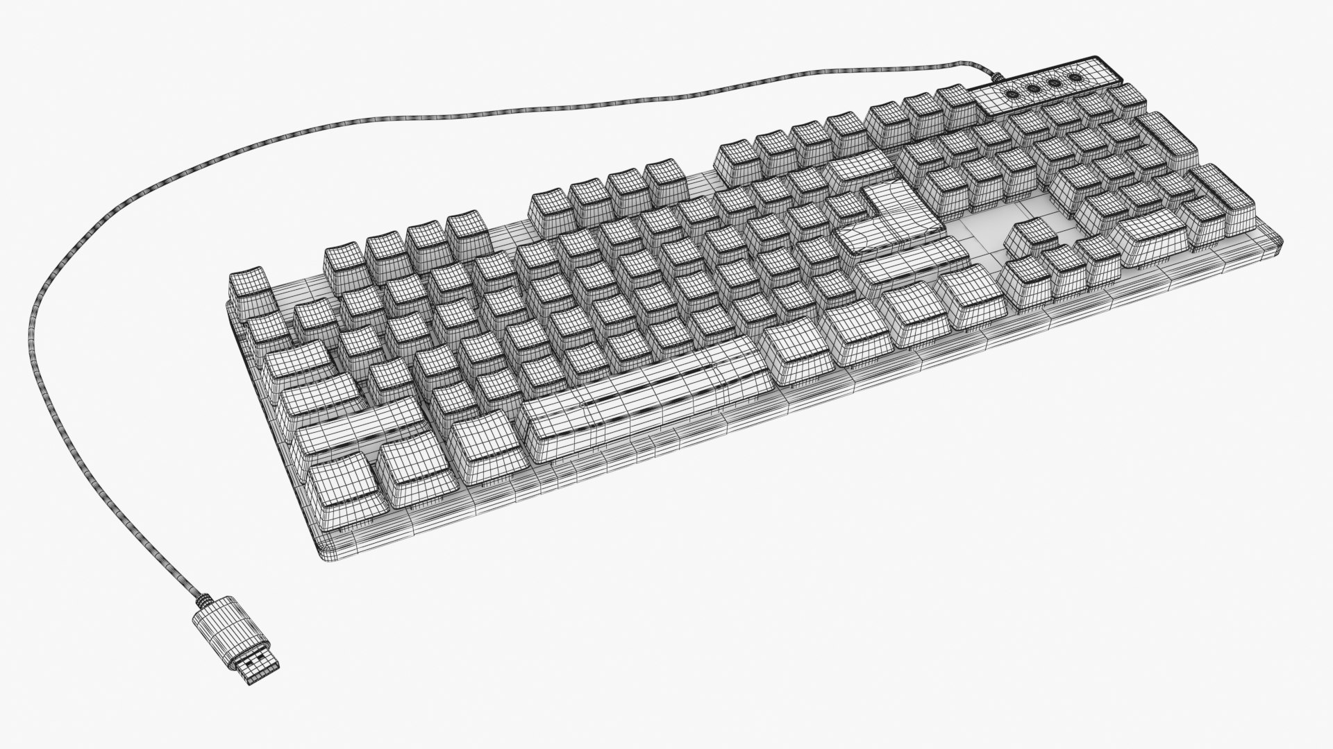 3D model gaming keyboard - TurboSquid 1592921
