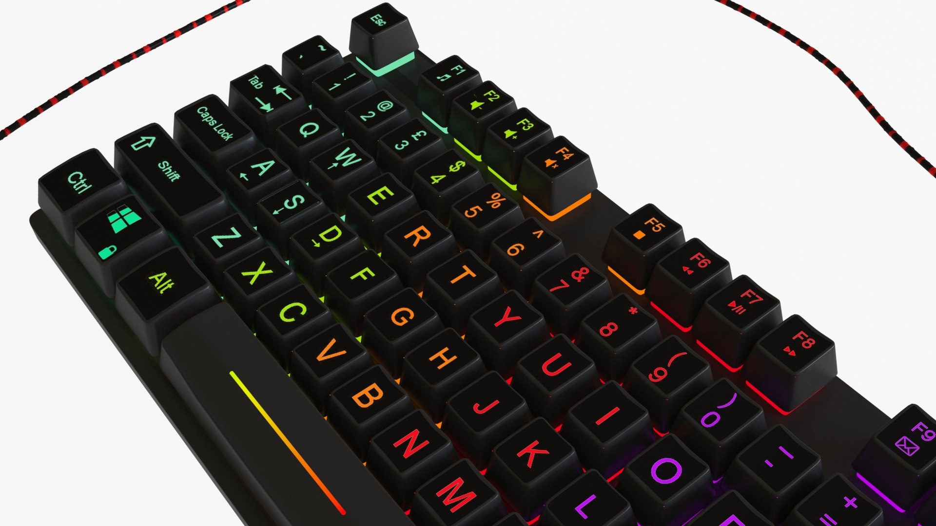 3D Model Gaming Keyboard - TurboSquid 1592921