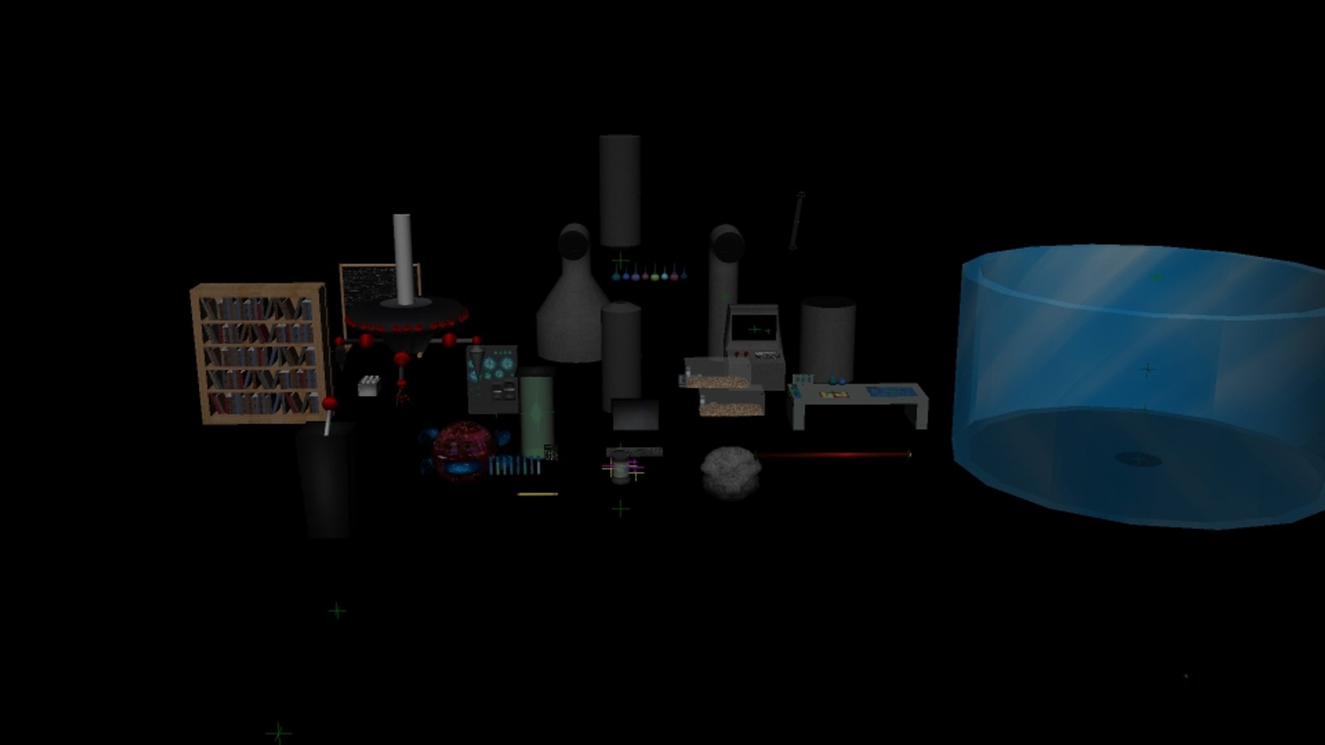 3d Model Of Lab Equipment Package