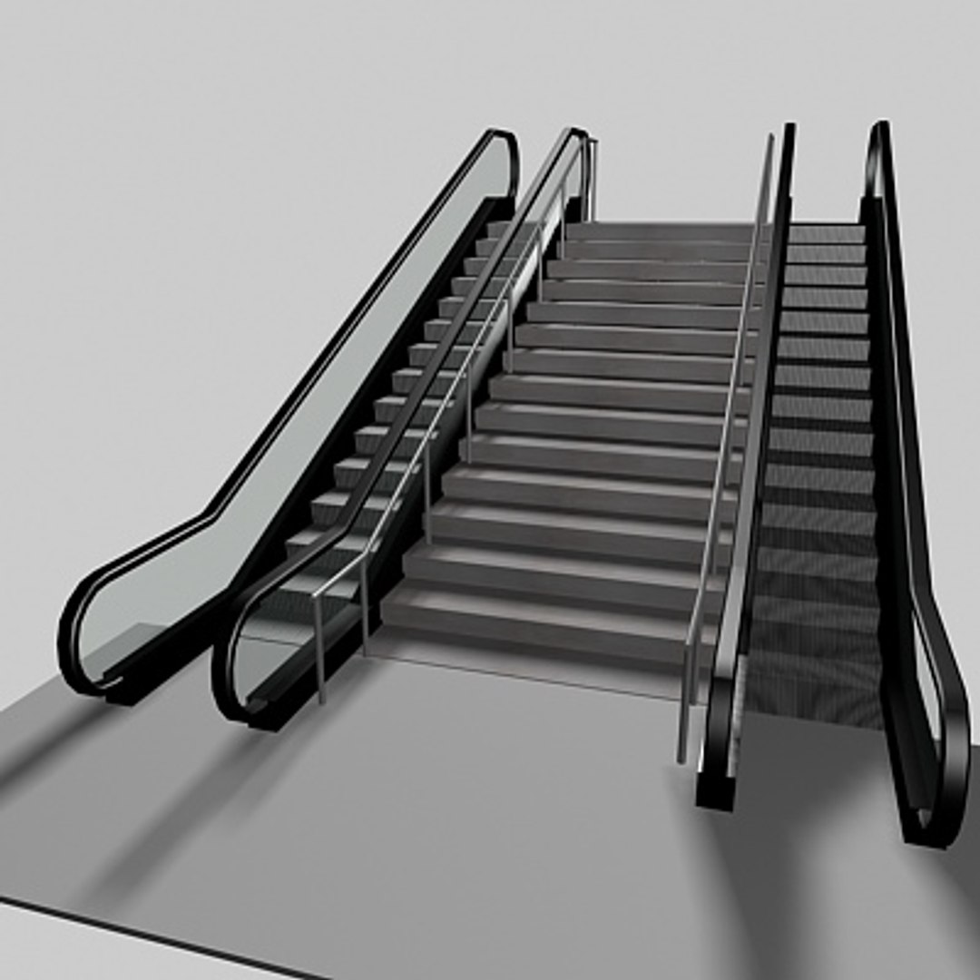 Escalator Stair 3d Model