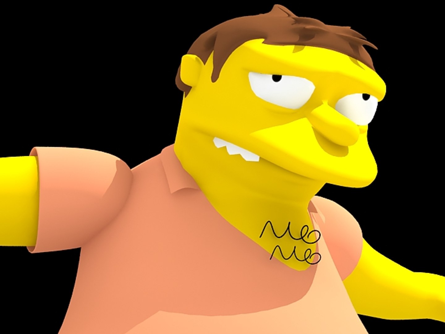 Barney Gumble 3d Model