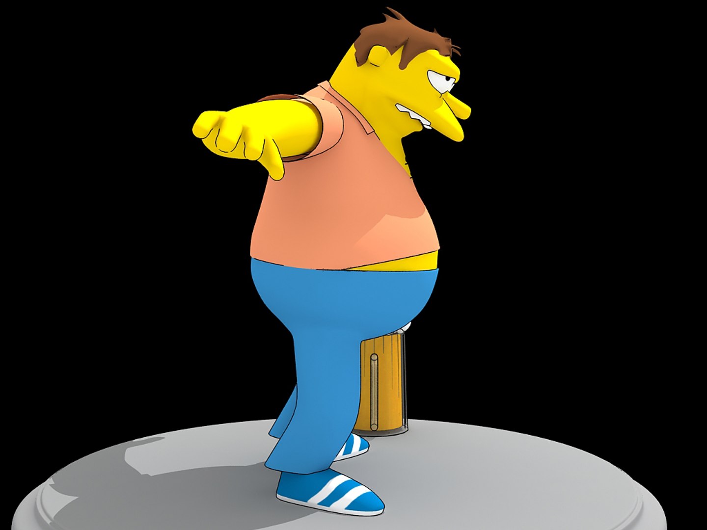 Barney Gumble 3d Model