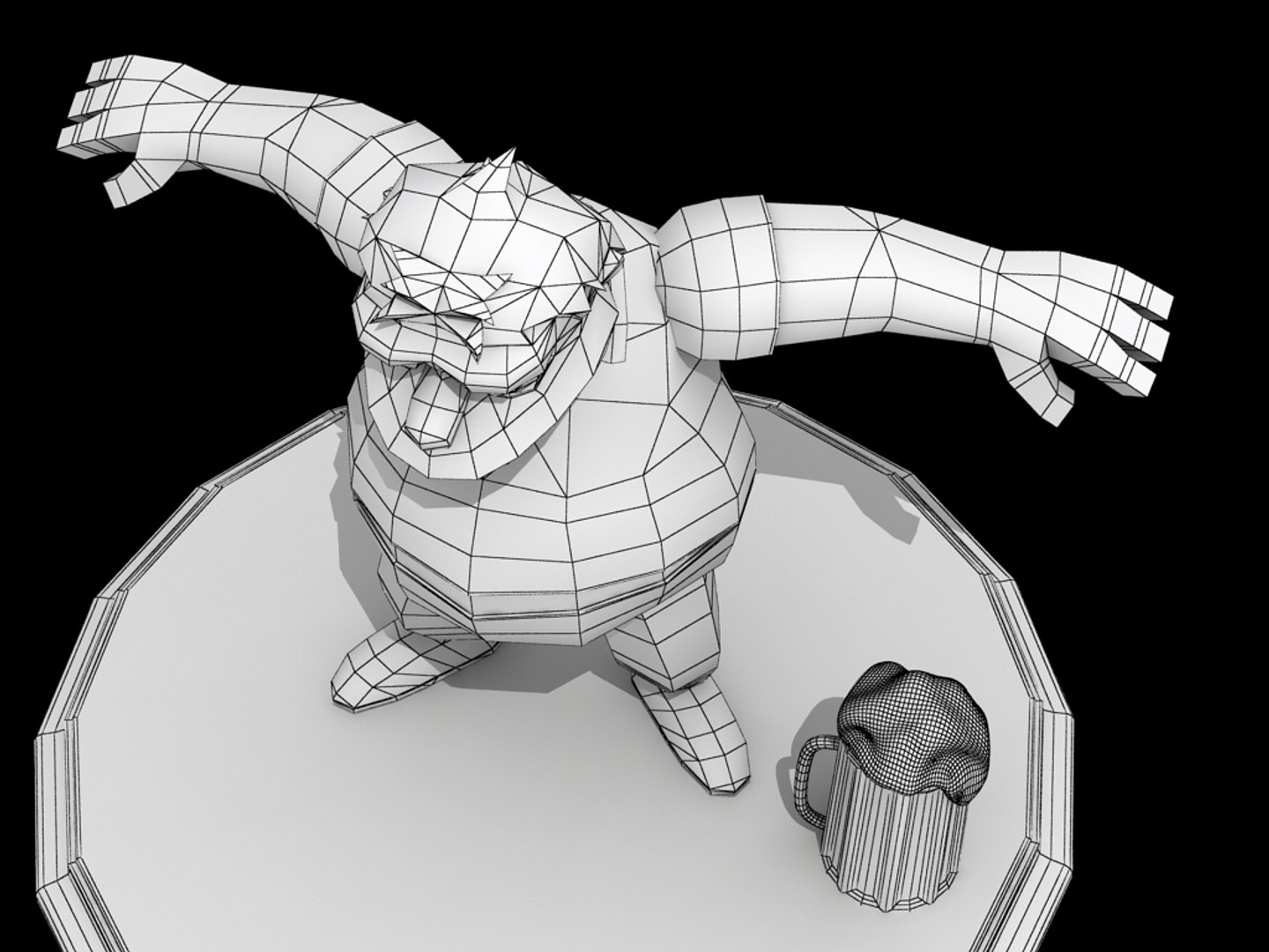 Barney Gumble 3d Model