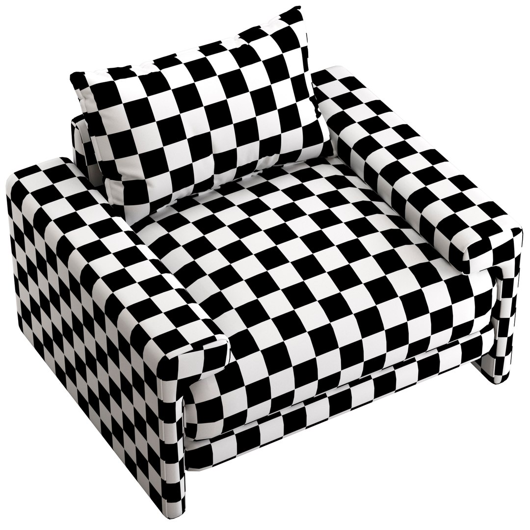 CB2 Camden Lounge Chair Model - TurboSquid 2165478