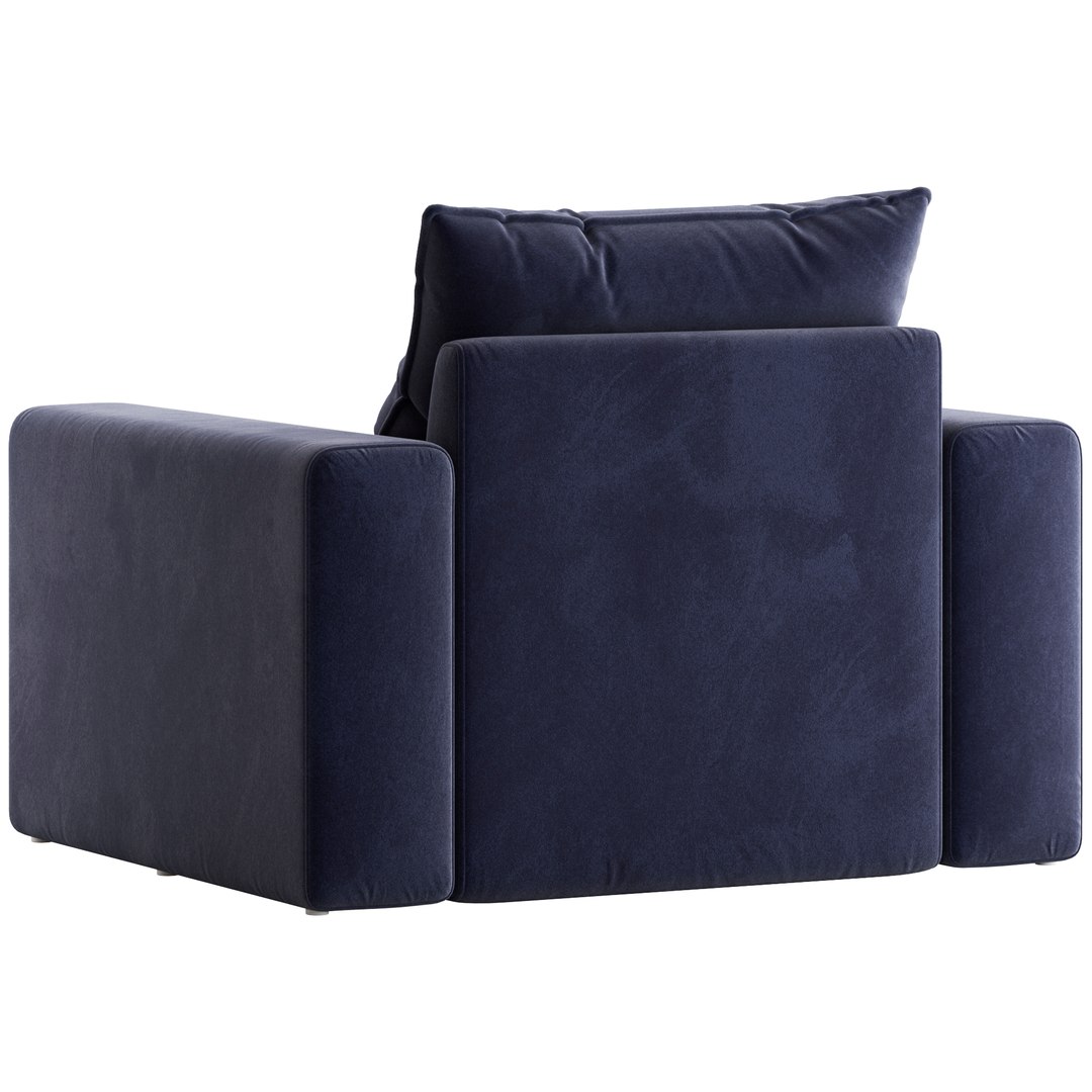 CB2 Camden Lounge Chair model - TurboSquid 2165478