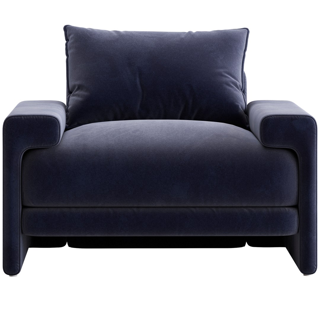 CB2 Camden Lounge Chair Model - TurboSquid 2165478